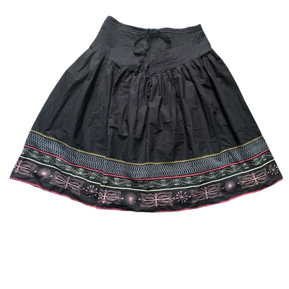 Peruvian Connection | Skirts | Peruvian Connection Black Embroidered ...